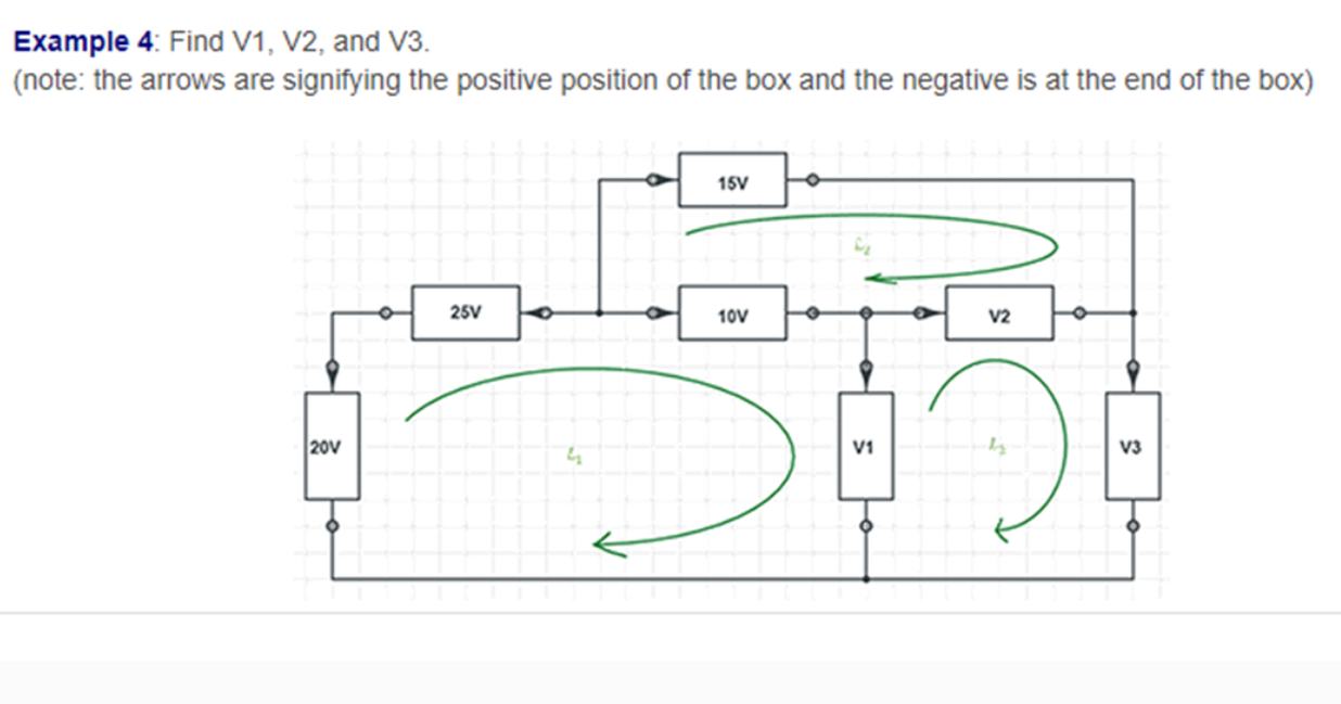 Solved Example 4: Find V1, V2, and V3. (note: the arrows are | Chegg.com