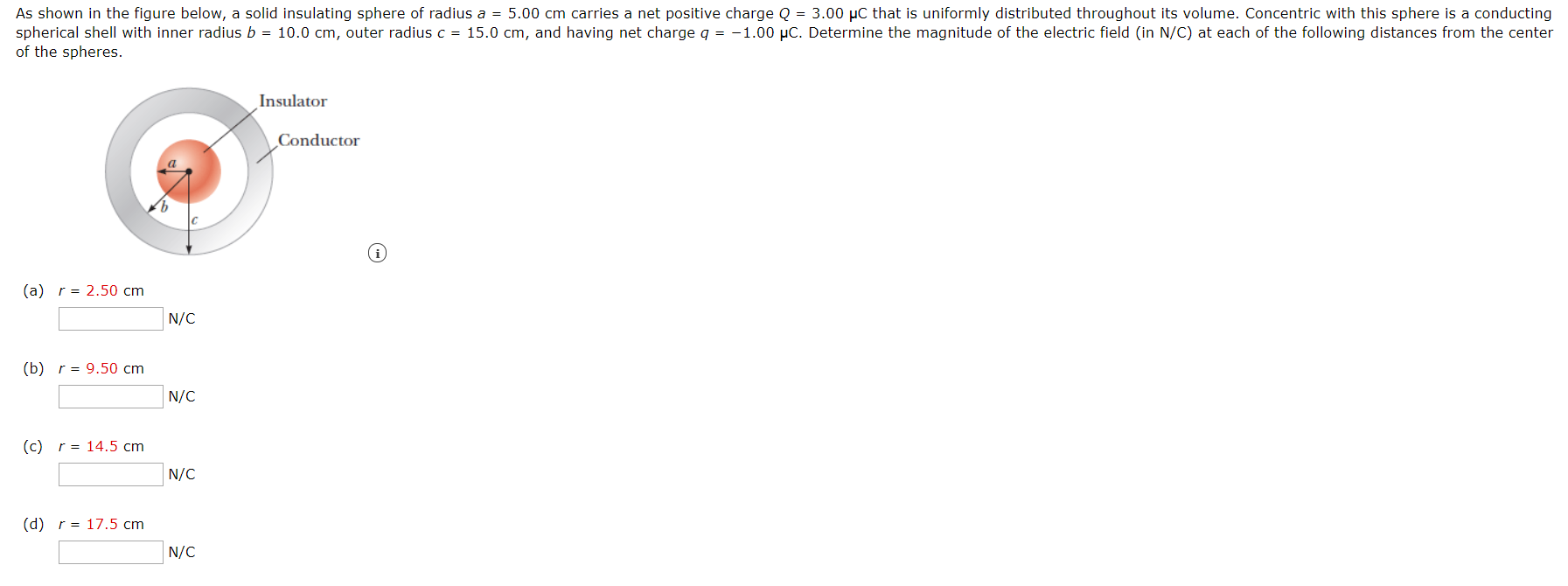 Solved As shown in the figure below, a solid insulating | Chegg.com