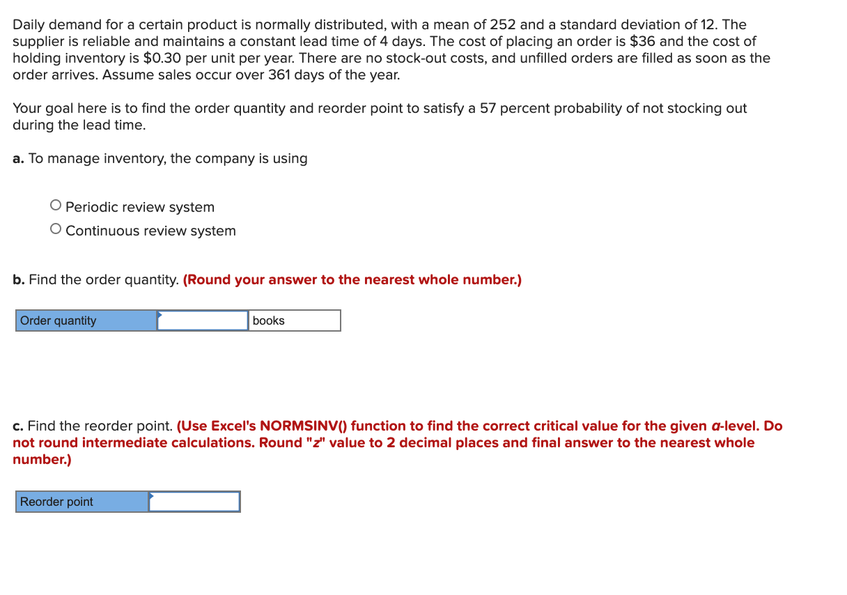Solved Item X is a standard item stocked in a company's | Chegg.com