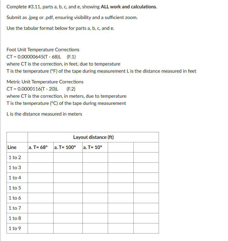 Solved Complete \#3.11, parts a, b, c, and e, showing ALL | Chegg.com