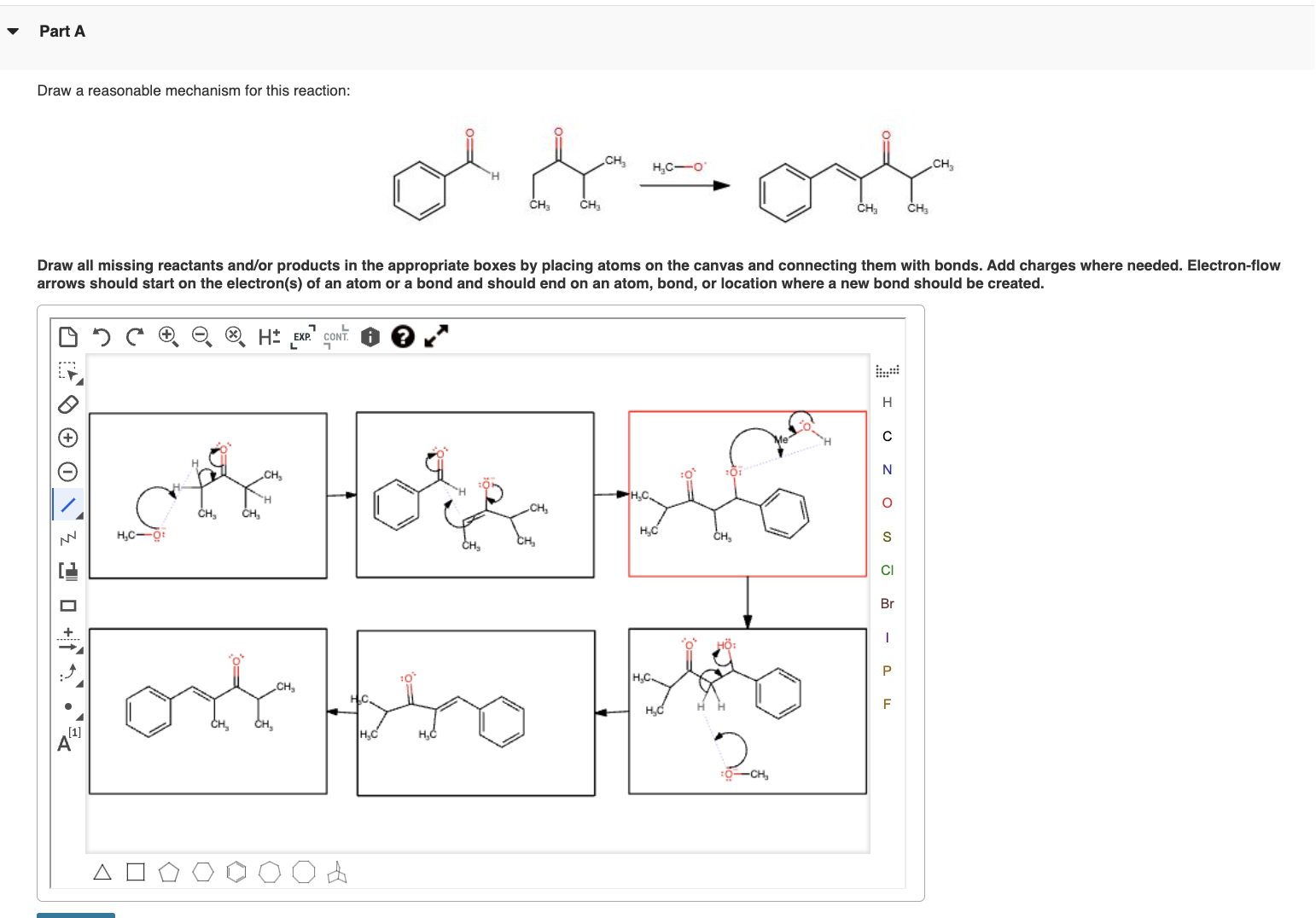 Solved Part A Draw a reasonable mechanism for this reaction: | Chegg.com