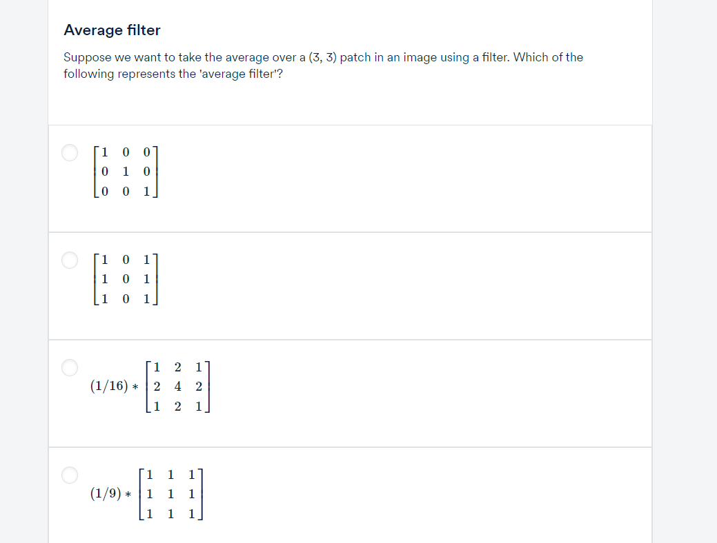 Solved Suppose we want to take the average over a (3,3) | Chegg.com