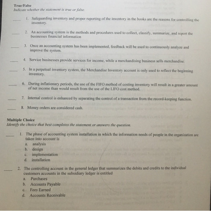 Solved True/False Indicate whether the statement is true or | Chegg.com