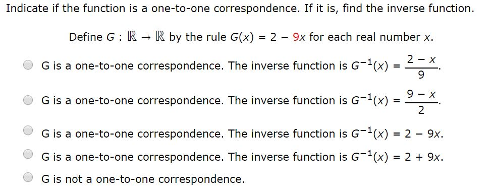 Solved Indicate if the function is a one-to-one | Chegg.com
