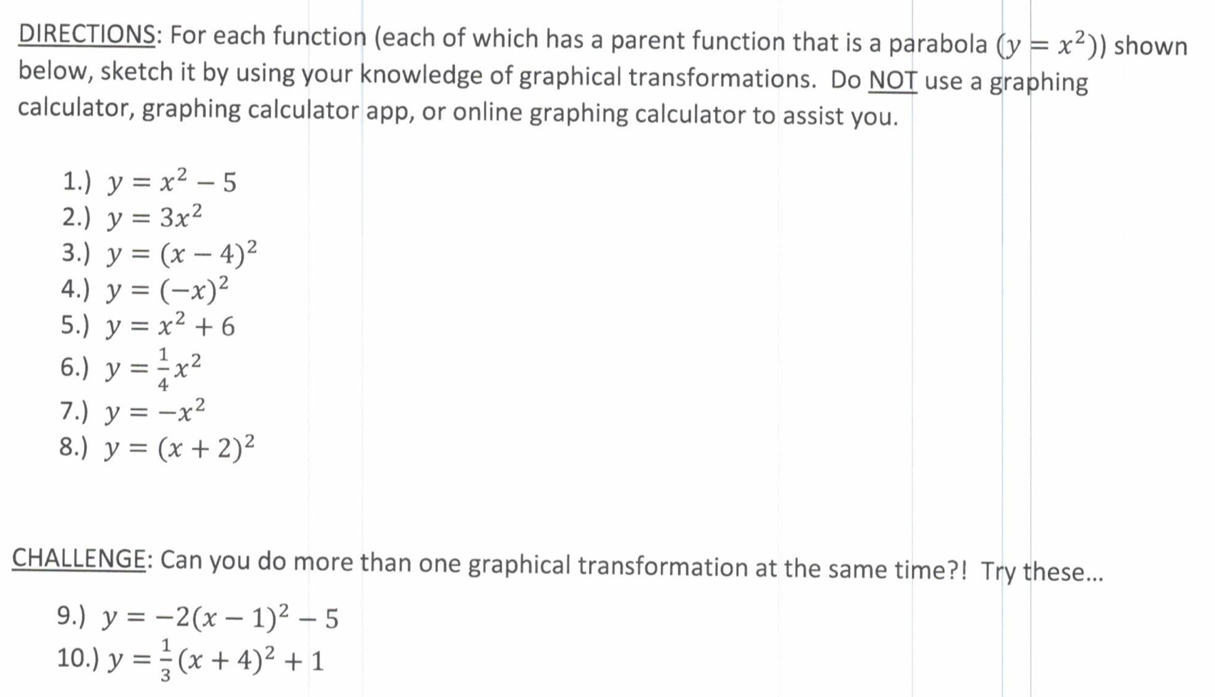 Solved DIRECTIONS: For each function (each of which has a | Chegg.com