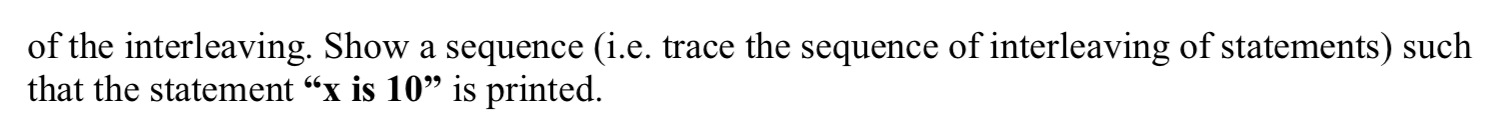 Solved Consider the following program: P1: { shared int x; x | Chegg.com