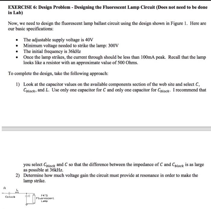 Solved EXERCISE 6: Design Problem - Designing the | Chegg.com