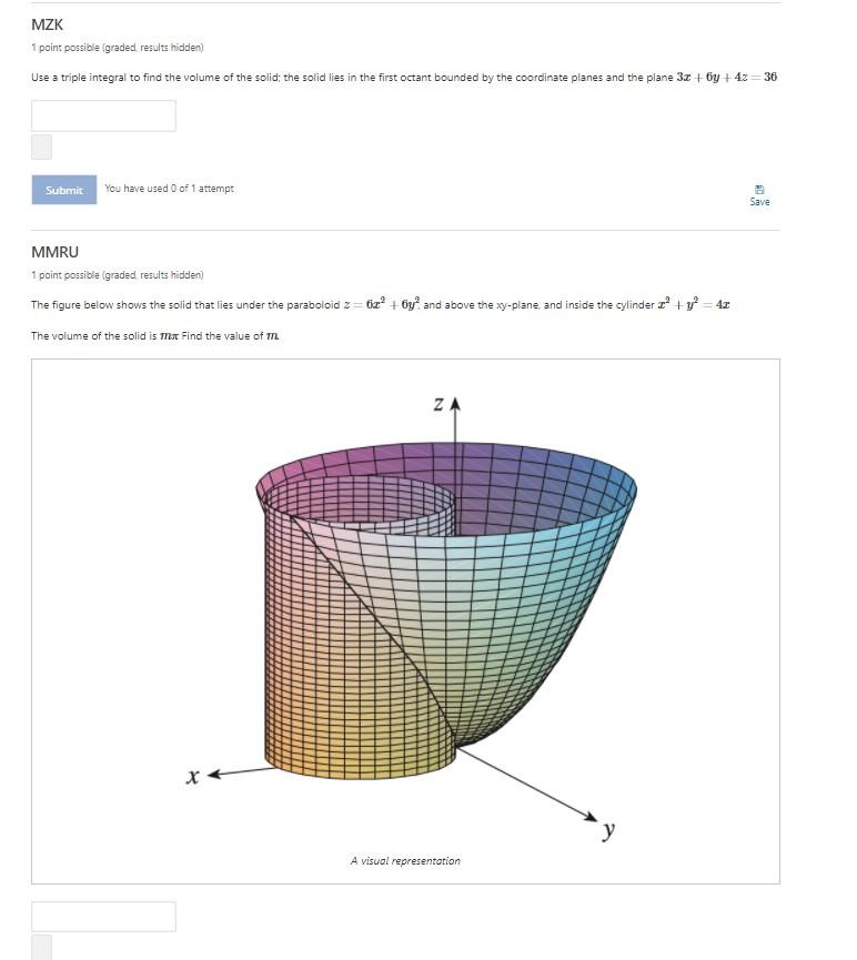 Solved MZK 1 point possible graded results hidden) Use a | Chegg.com
