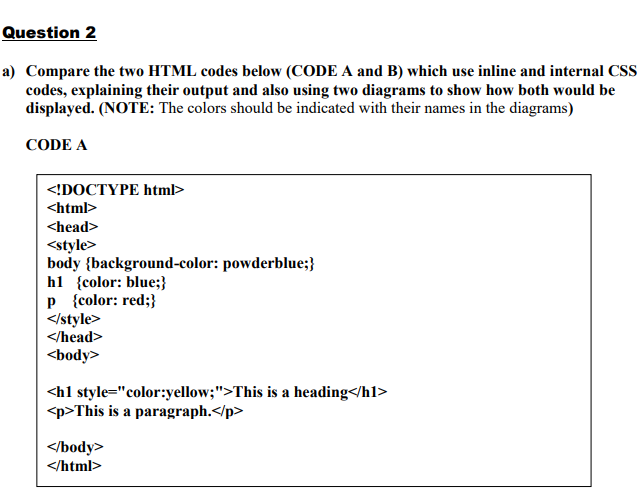 Solved a) Fill in the Missing Code The web page defined by | Chegg.com