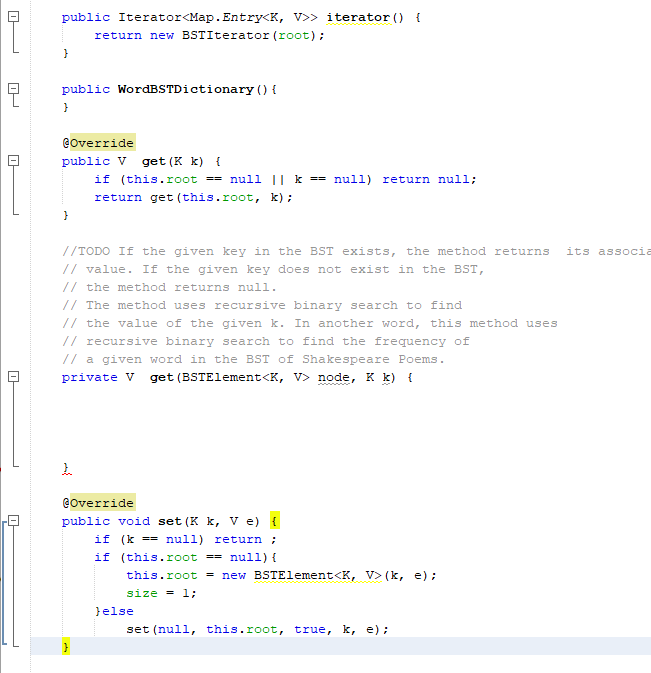 Solved 2 public Iterator> iterator () { return new | Chegg.com