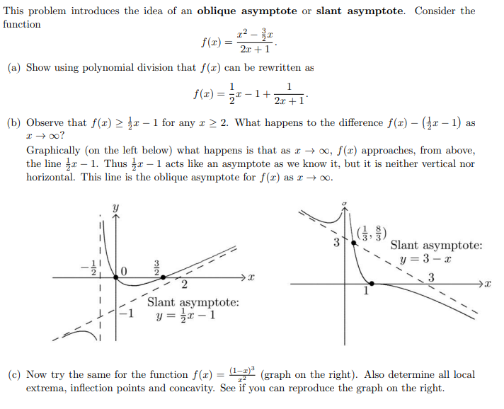 Solved 1 This problem introduces the idea of an oblique | Chegg.com