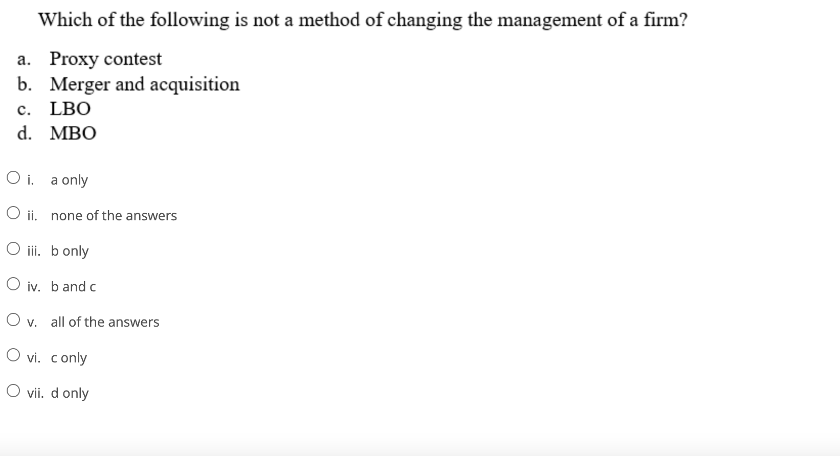 Solved Which of the following is not a method of changing | Chegg.com