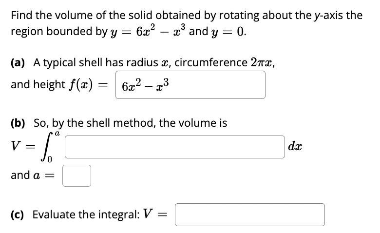 Solved Find the volume of the solid obtained by rotating | Chegg.com