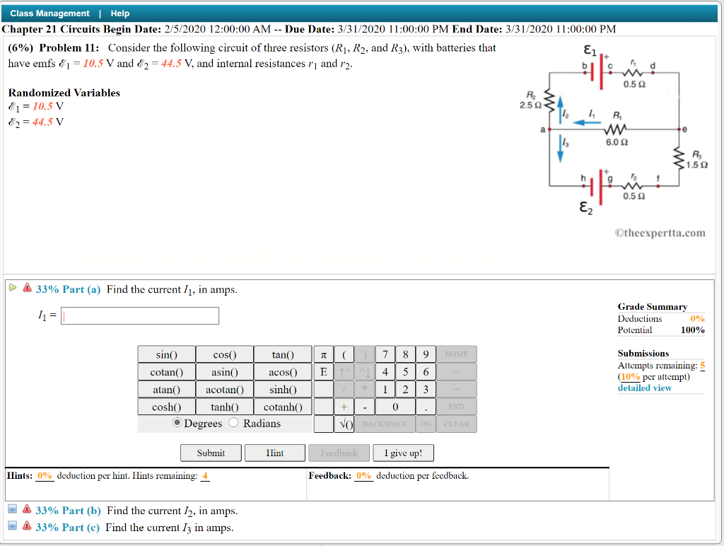 Solved Class Management | Help Chapter 21 Circuits Begin | Chegg.com