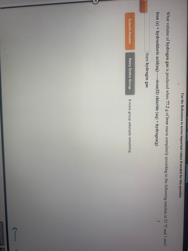 Solved M (References Use the References to access important | Chegg.com