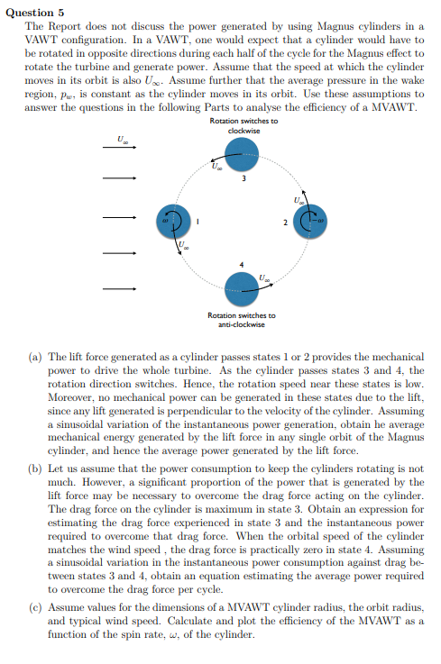 Question 5 The Report does not discuss the power | Chegg.com