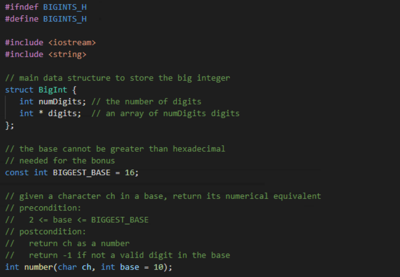 Solved The program testBigInts interacts with the user. It | Chegg.com