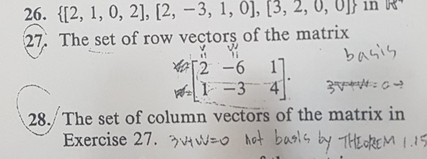 Solved Determine whether the set of vectors is a basis for | Chegg.com