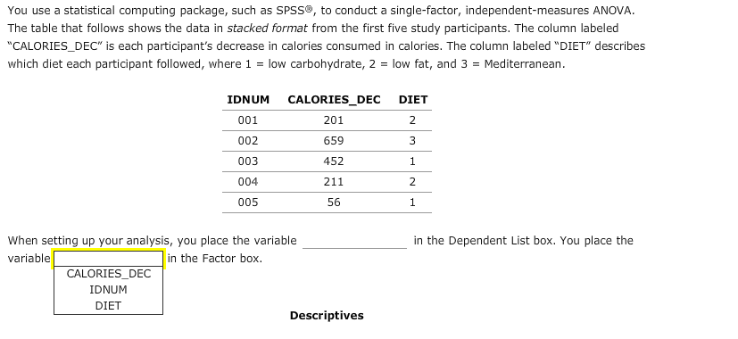 Solved 3 Interpreting Statistical Software Output For A