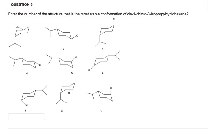 Solved QUESTION 11 In the most stable conformation of | Chegg.com