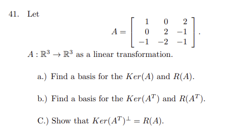 Solved 40. Let V be the subspace of R4 consisting of all | Chegg.com