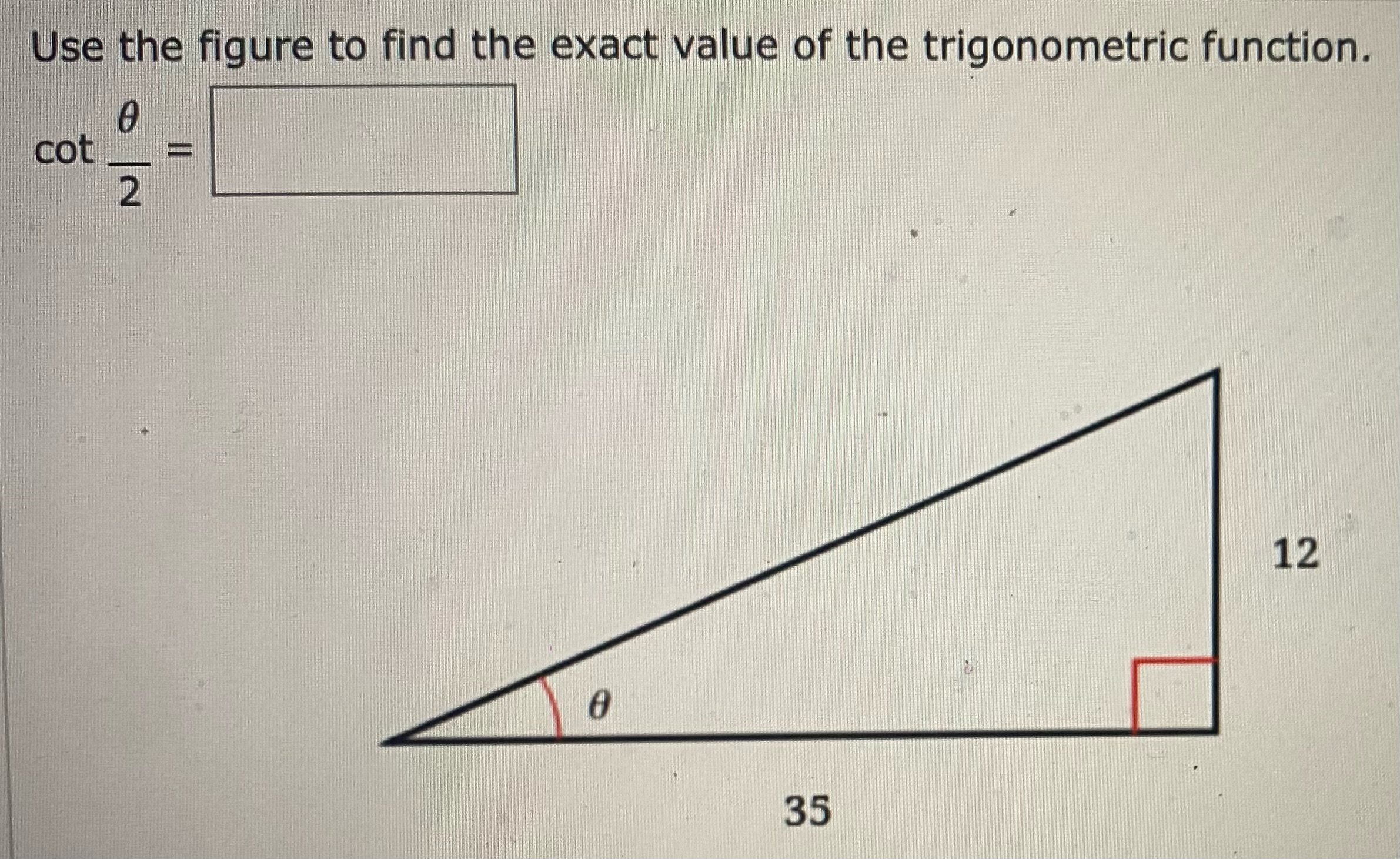 Solved Use the figure to find the exact value of the | Chegg.com