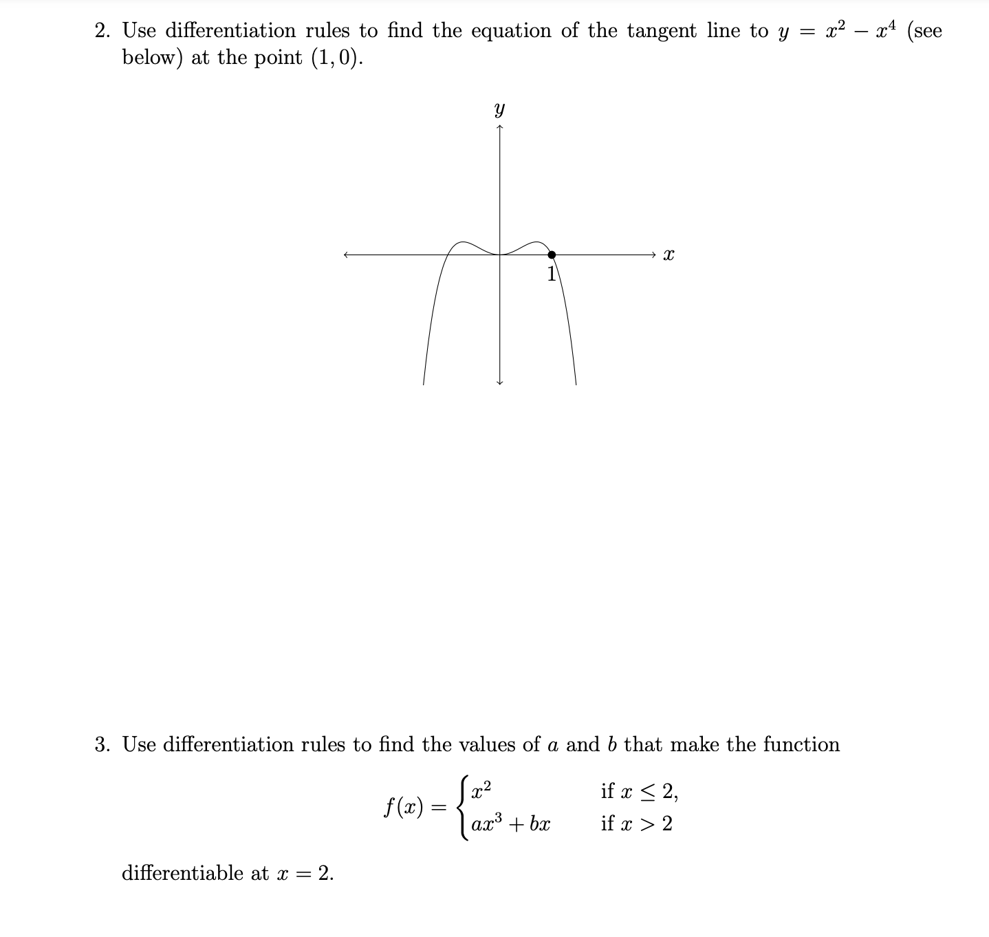 Solved 2. Use differentiation rules to find the equation of | Chegg.com