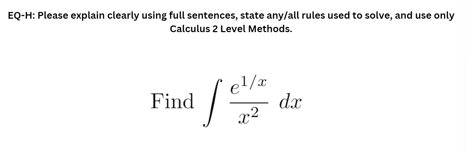Solved EQ-H: Please explain clearly using full sentences, | Chegg.com
