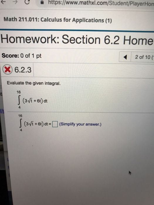 Solved te https://www.mathxl.com/Student/PlayerHon Math | Chegg.com