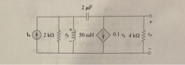 Solved Use nodal analysis to find Vx and V0 ﻿ ﻿in the given | Chegg.com