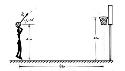 Solved A basketball player shoots a jump shot releasing the | Chegg.com