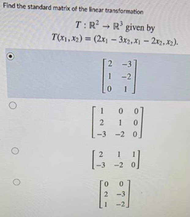 Solved Let T:R? → R2 be the counterclockwise rotation | Chegg.com