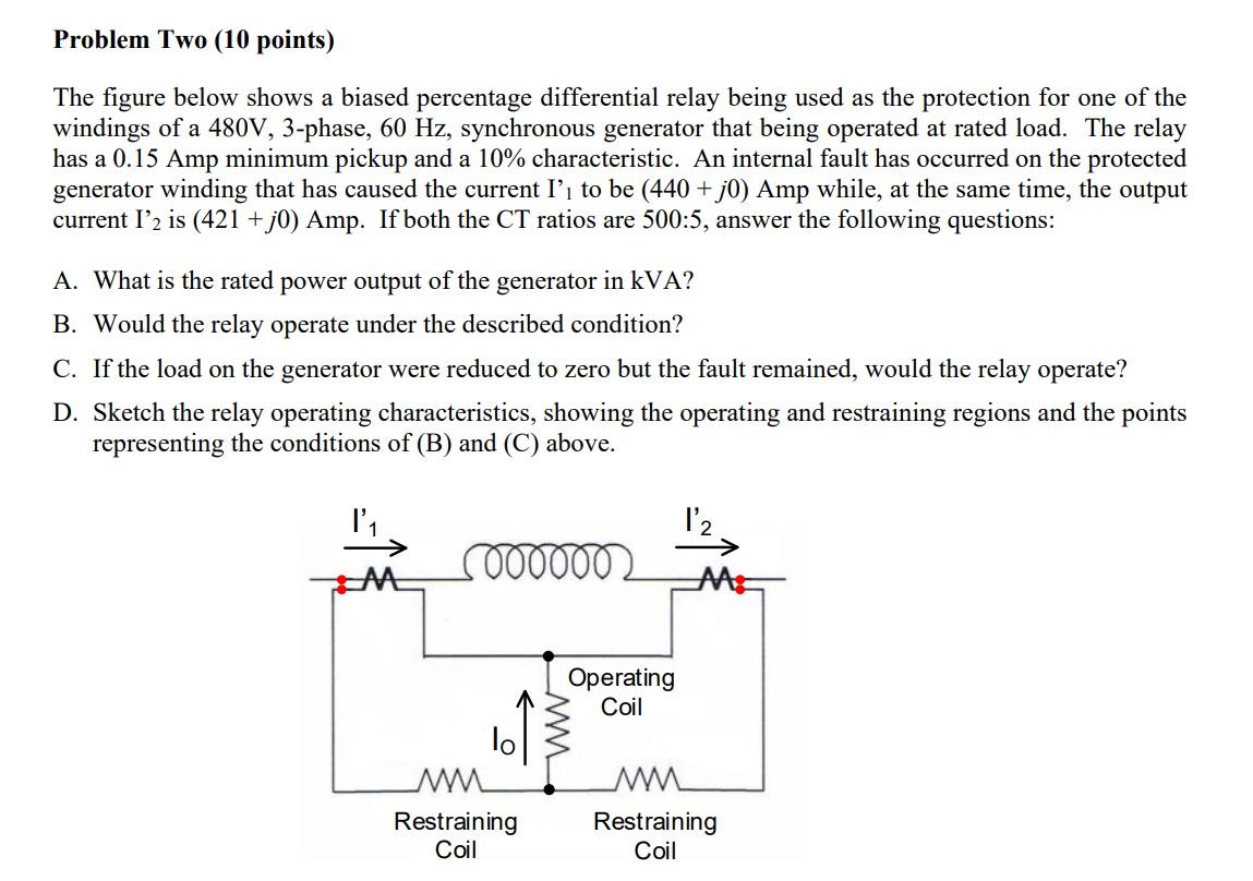 Problem Two (10 points) The figure below shows a | Chegg.com