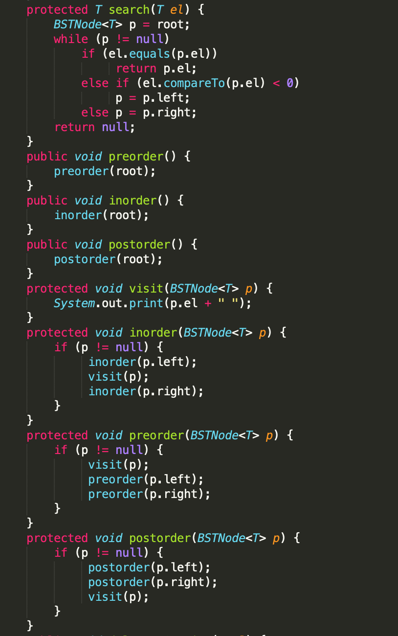Solved (Since the BST.java was too long, I wasn't able to | Chegg.com