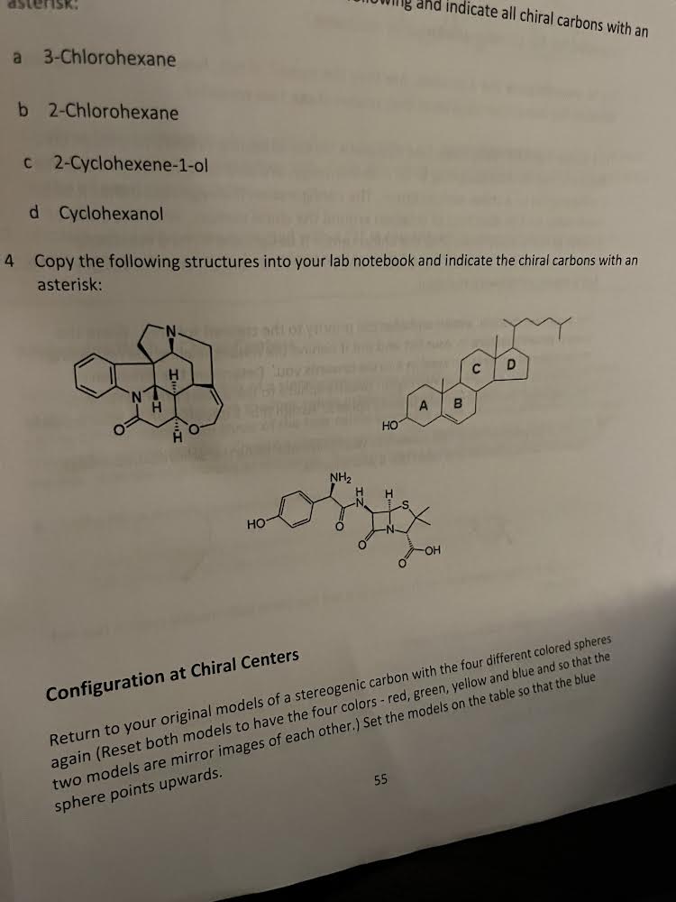 Solved a 3-Chlorohexane b 2-Chlorohexane c | Chegg.com