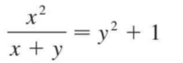 Solved x+yx2=y2+1 | Chegg.com