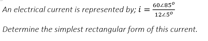 Solved An electrical current is represented by; | Chegg.com