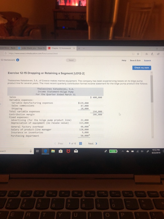 Solved 12 Homework Help Seve & Exit Submit Exercise 12-15 | Chegg.com