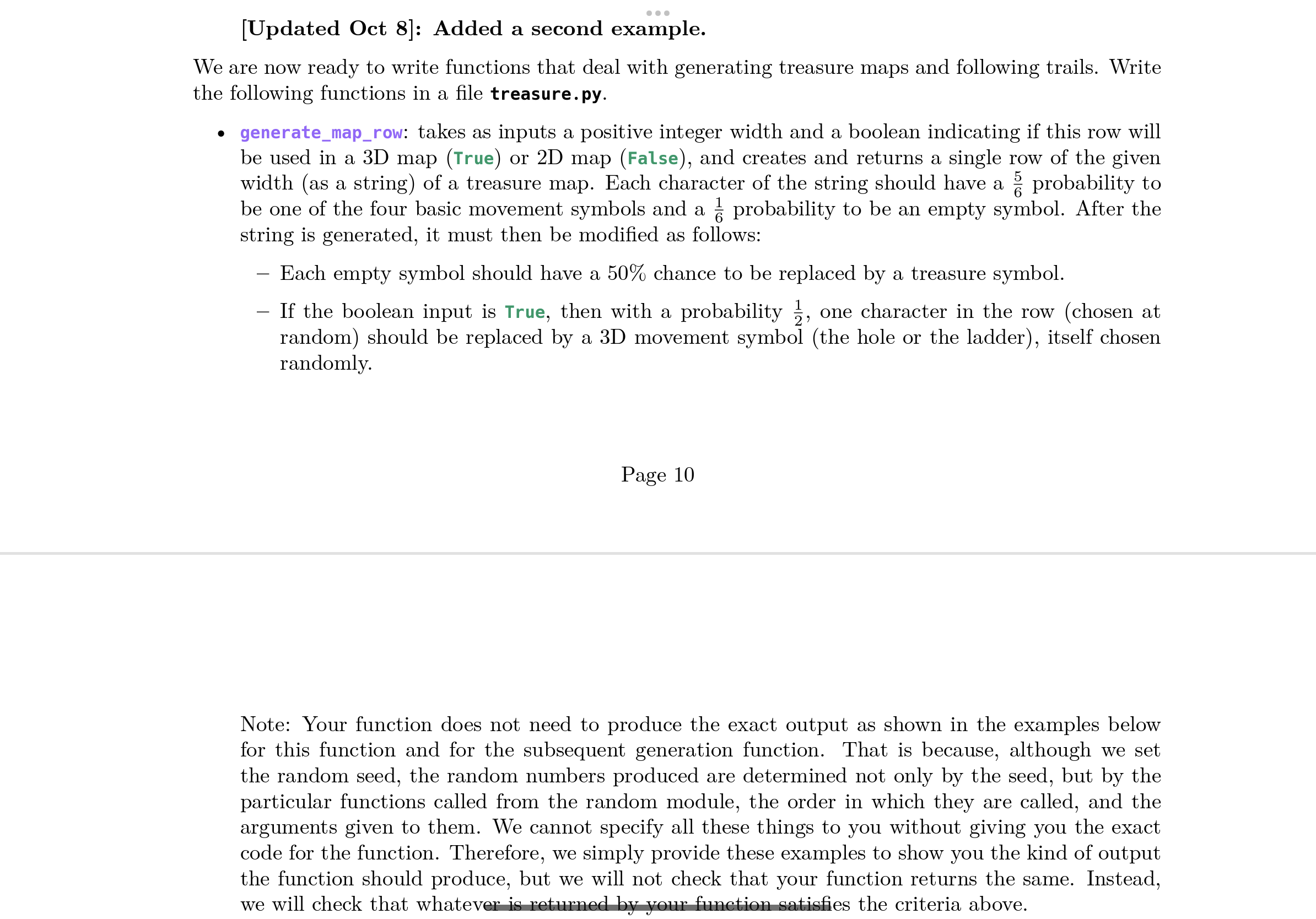 Solved (You'll note in this case we did not end up visiting | Chegg.com