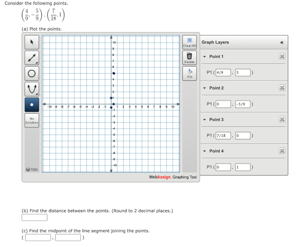 Solved Consider the following points. (94,−95),(187,1) (a) | Chegg.com