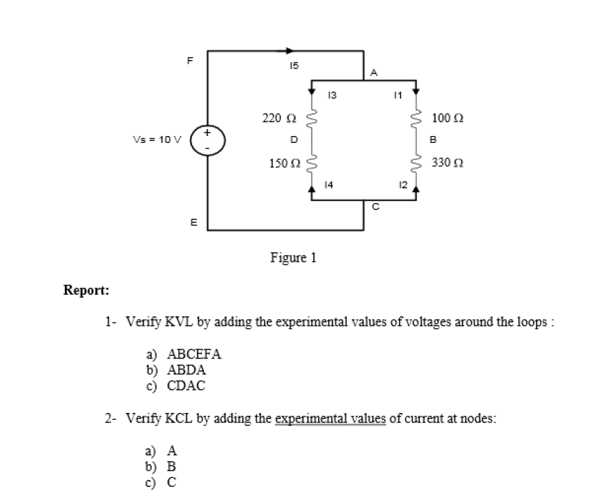 Solved F 15 А 13 220 22 10022 Vs = 10 V D B 1502 3302 14 E | Chegg.com