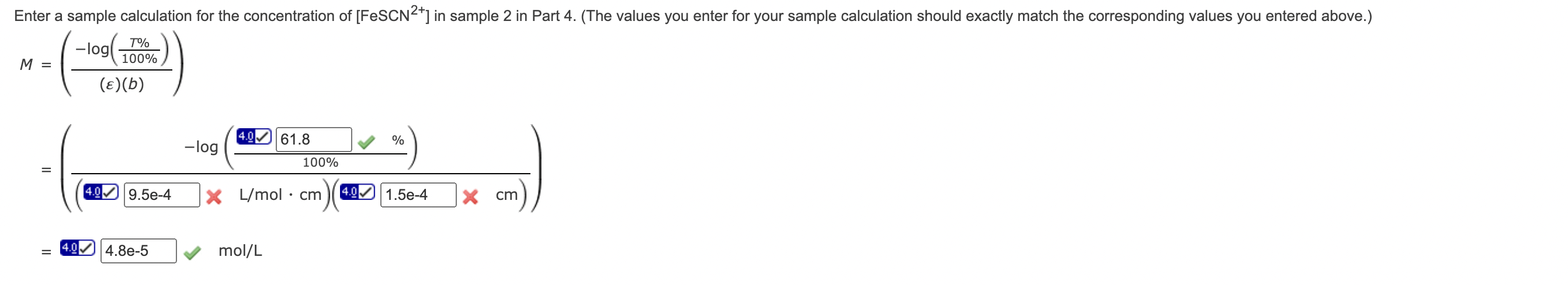 ecord your data and calculations in the following | Chegg.com