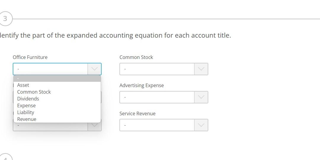 Solved entify the part of the expanded accounting equation | Chegg.com
