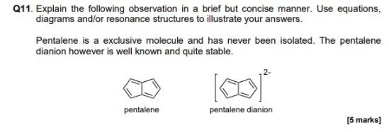 Solved Q11. Explain the following observation in a brief but | Chegg.com