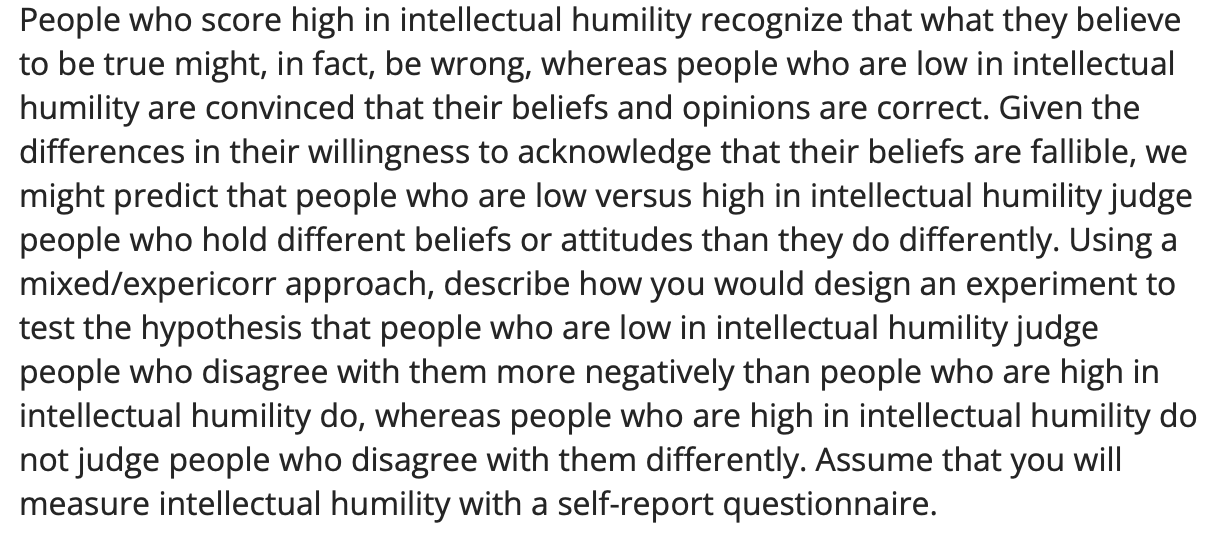 Solved People who score high in intellectual humility | Chegg.com