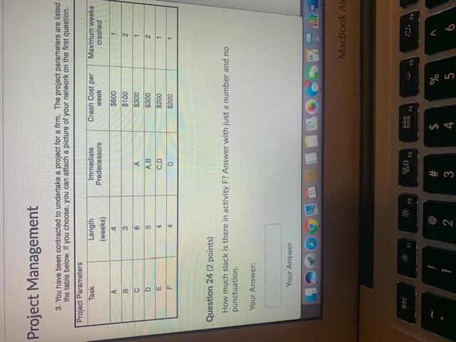 Solved Project Management 3. You have been contracted to | Chegg.com