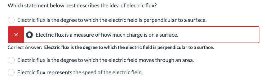 Solved The correct answer is stated below the wrong answer. | Chegg.com