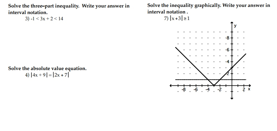 Solved Solve the three-part inequality. Write your answer in | Chegg.com
