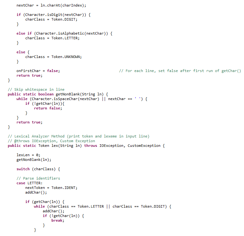 Solved The Java program "Lex.java" is equivalent to the | Chegg.com