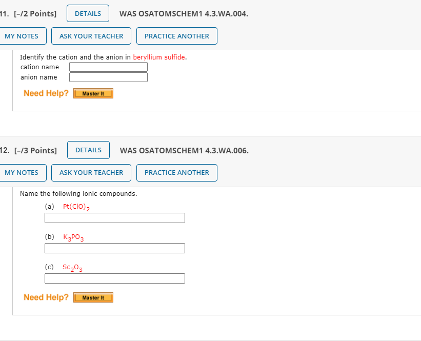 Solved Predict the charge on the monatomic ions formed from | Chegg.com